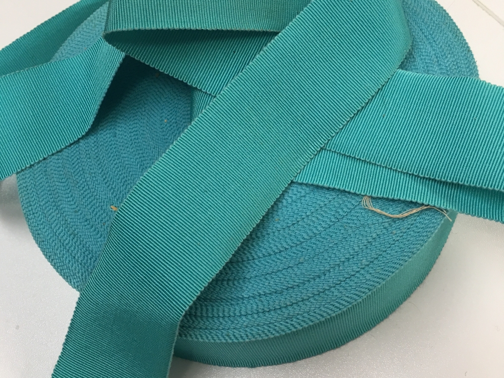 Vintage 30s aqua grosgrain ribbon silk cotton 1-1/2 inch wide | Antique ...